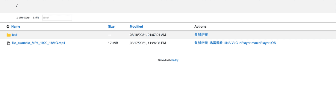 Caddy File Server Browser with URL Scheme - Everything I Know by Owen