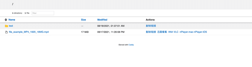 Caddy File Server Browser with URL Scheme - Everything I Know by Owen